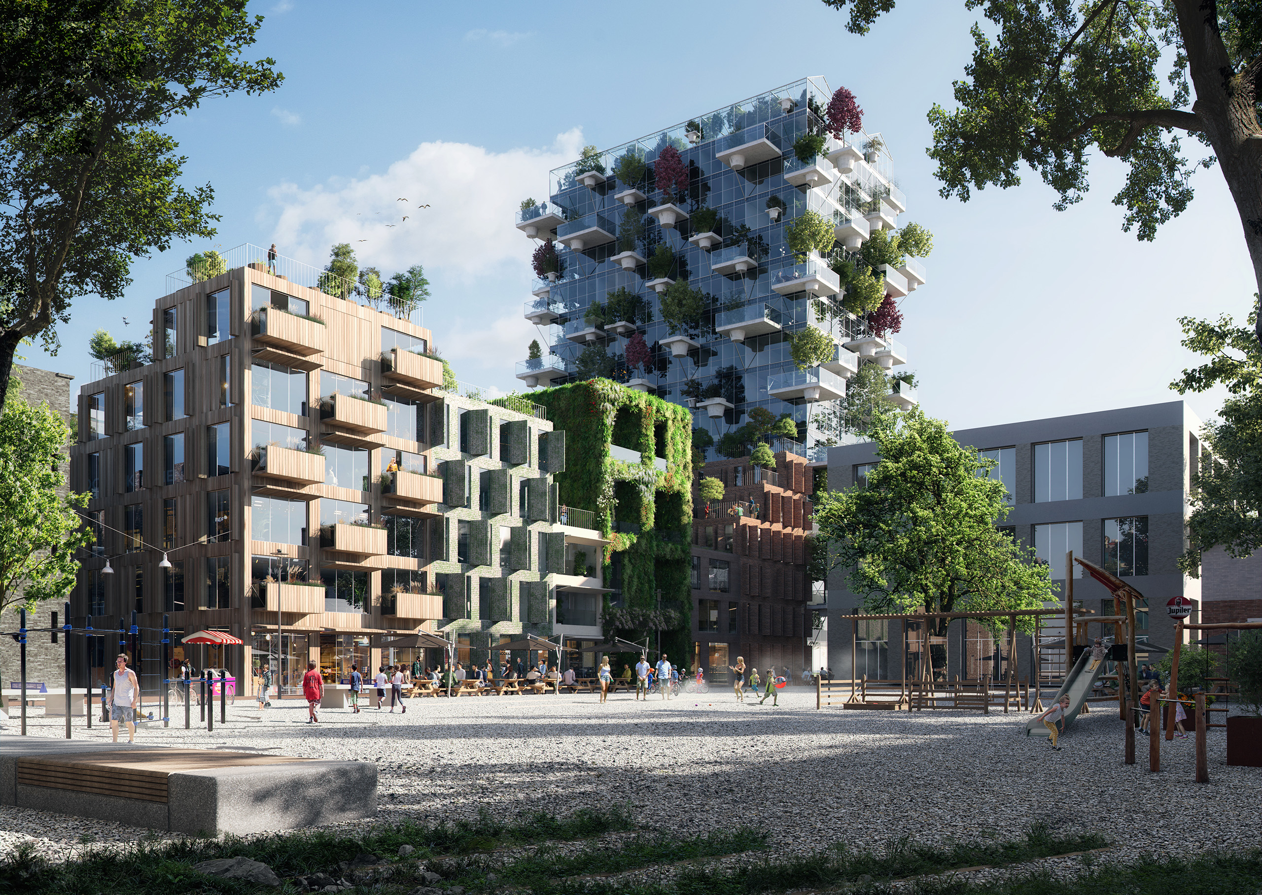 MVRDV - MVRDV’s sustainable ensemble of residential buildings creates a ...