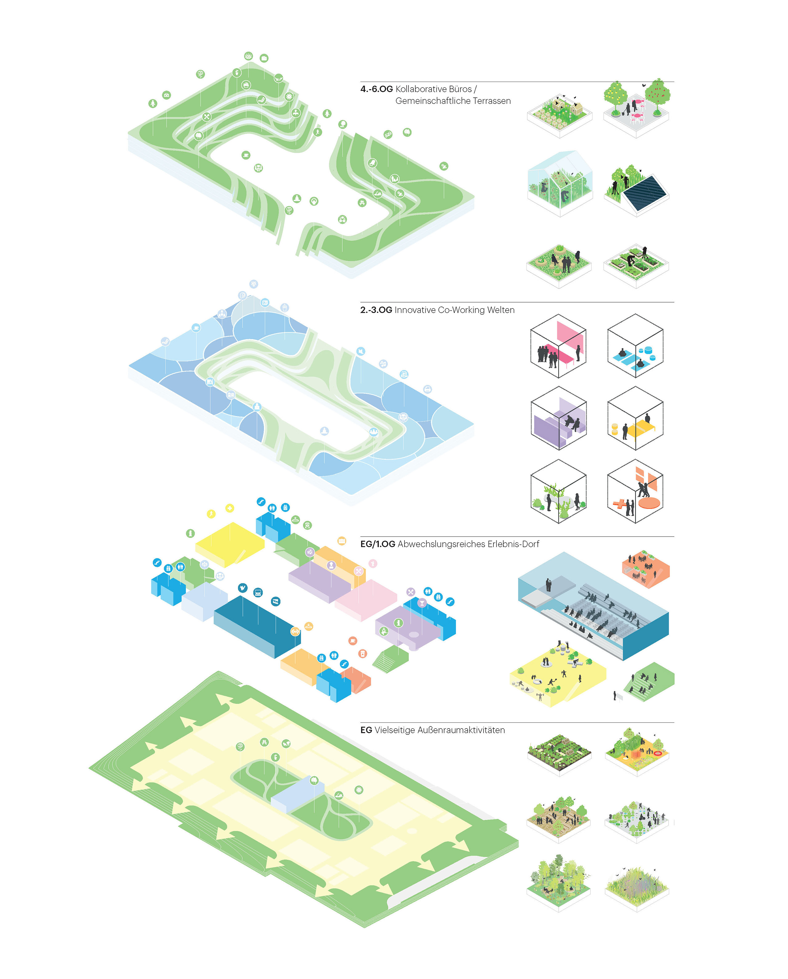 Exploded Axonometric Floor Plan | Viewfloor.co