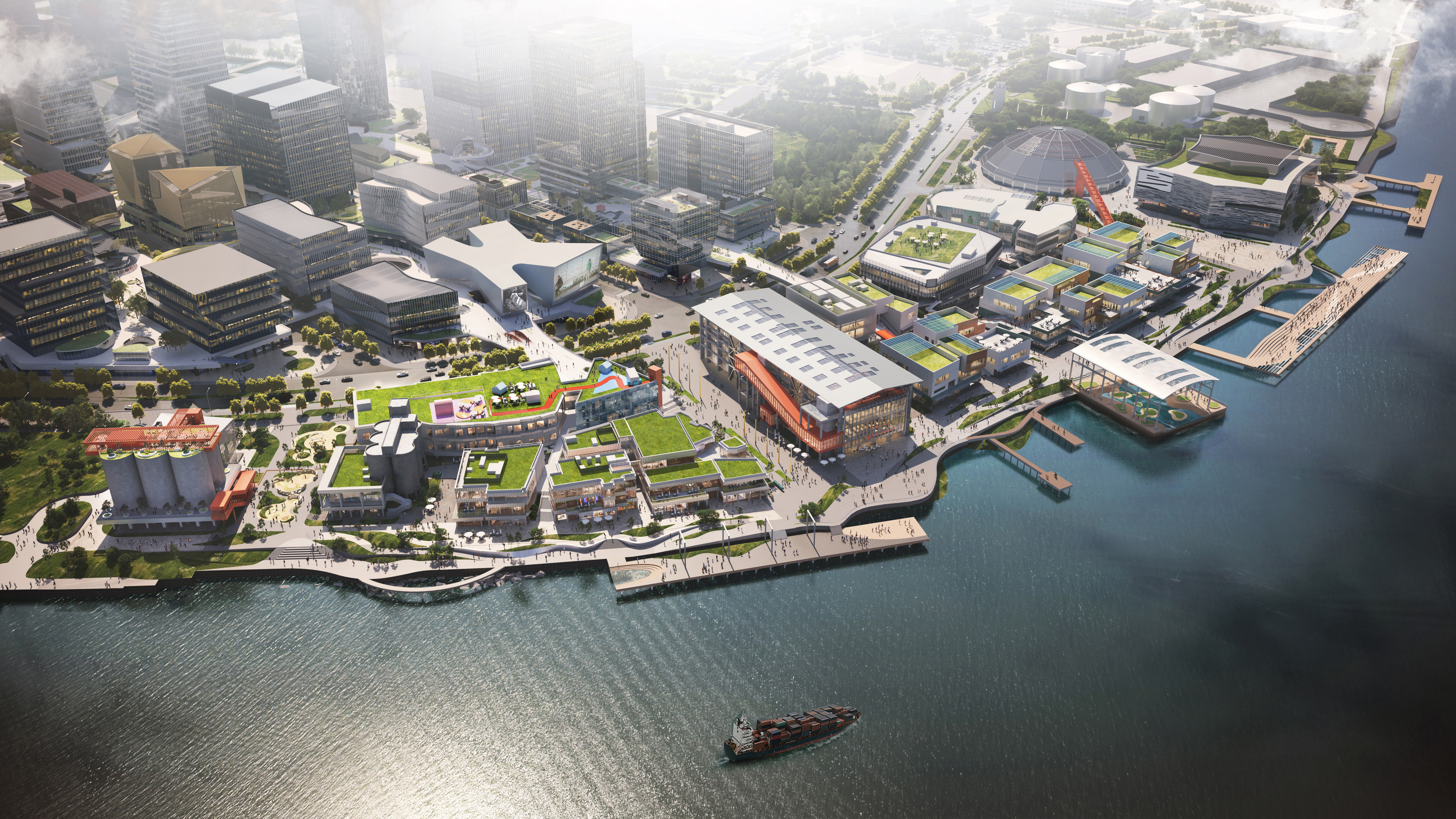 MVRDV - MVRDV’s Gate M West Bund Dream Center transforms a former ...