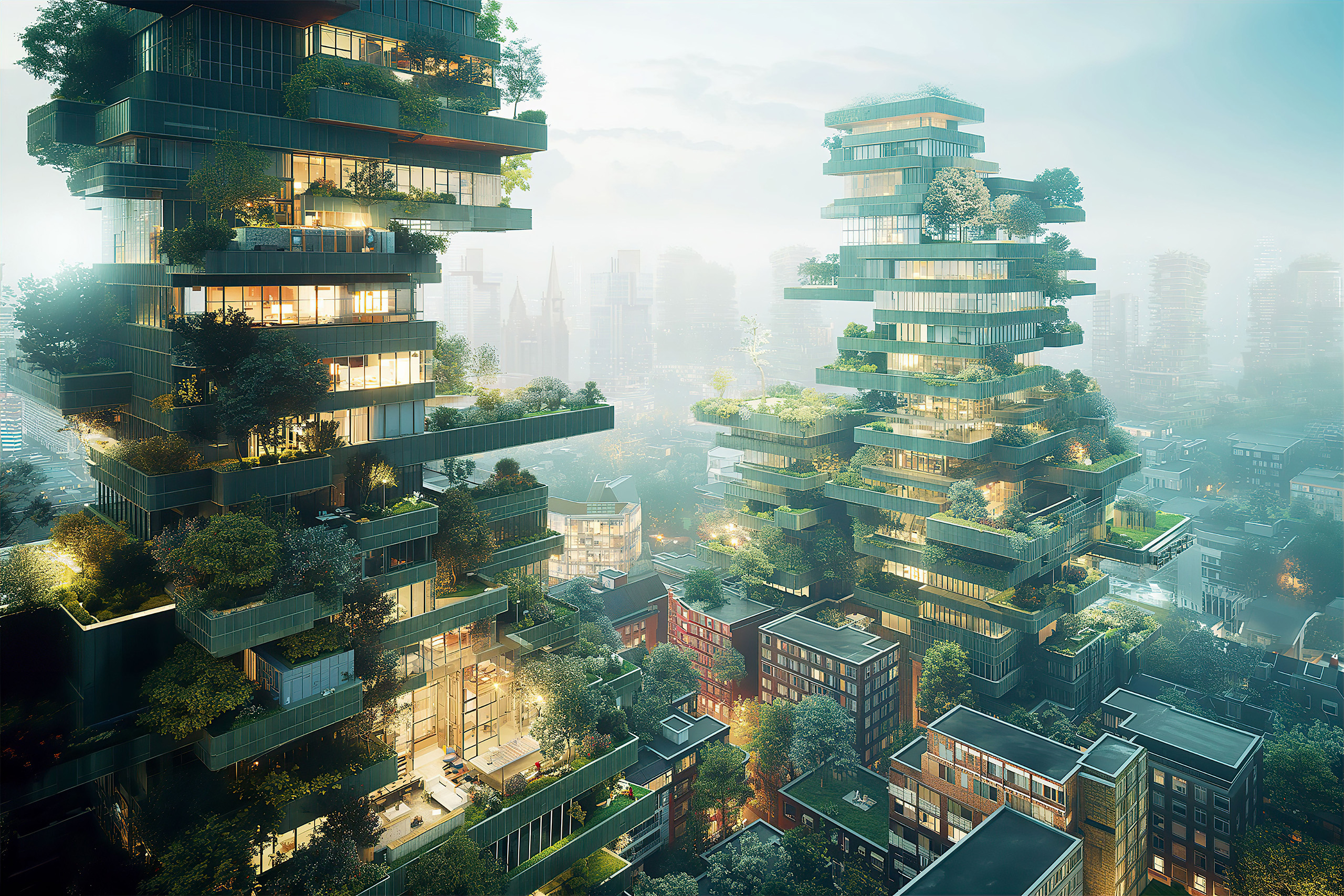 Urban City Buildings New York City | OnTheRoofs